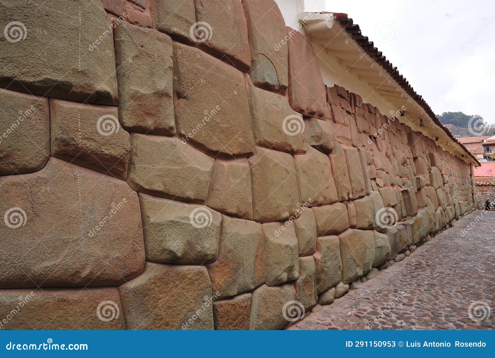 Hatun Rumiyoc Street with Incan Twelve Angle Stone in Cusco, Peru Stock ...
