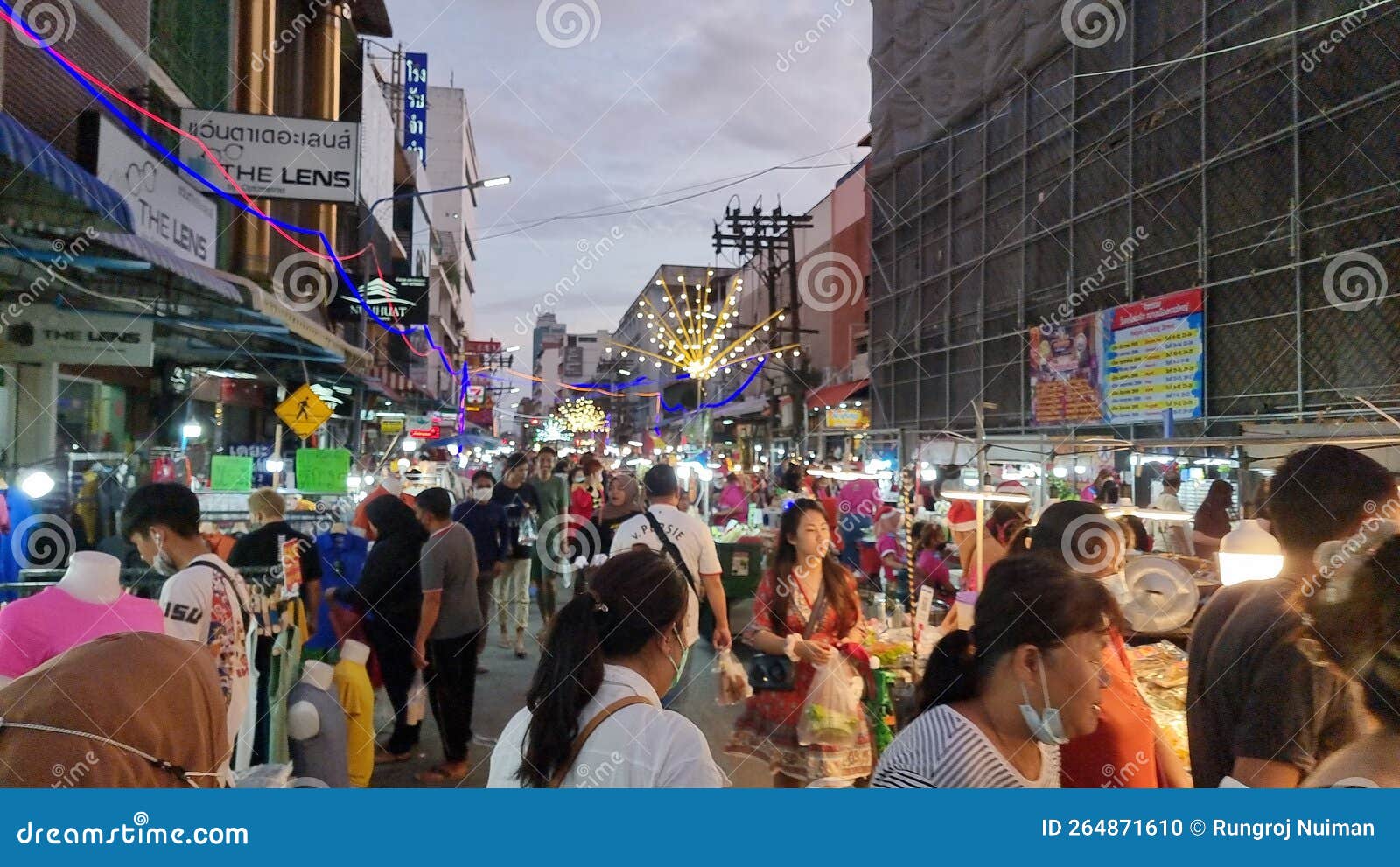 Hatyai-Thailand. December 24, 2022. Walking Shots Editorial Image ... Hatyai-Thailand. December 24, 2022. Walking Shots Editorial Image ...