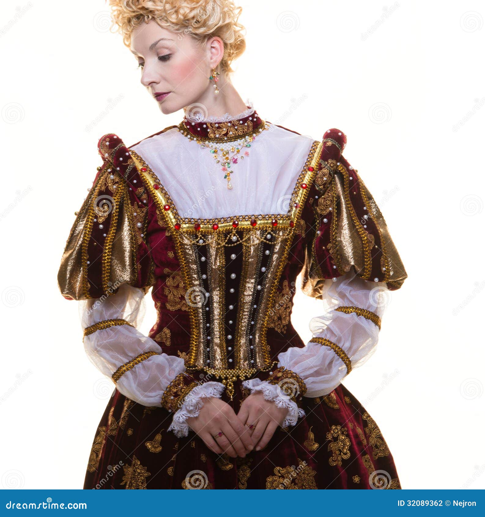 Haughty queen stock photo. Image of 16th, fashion, dress - 32089362