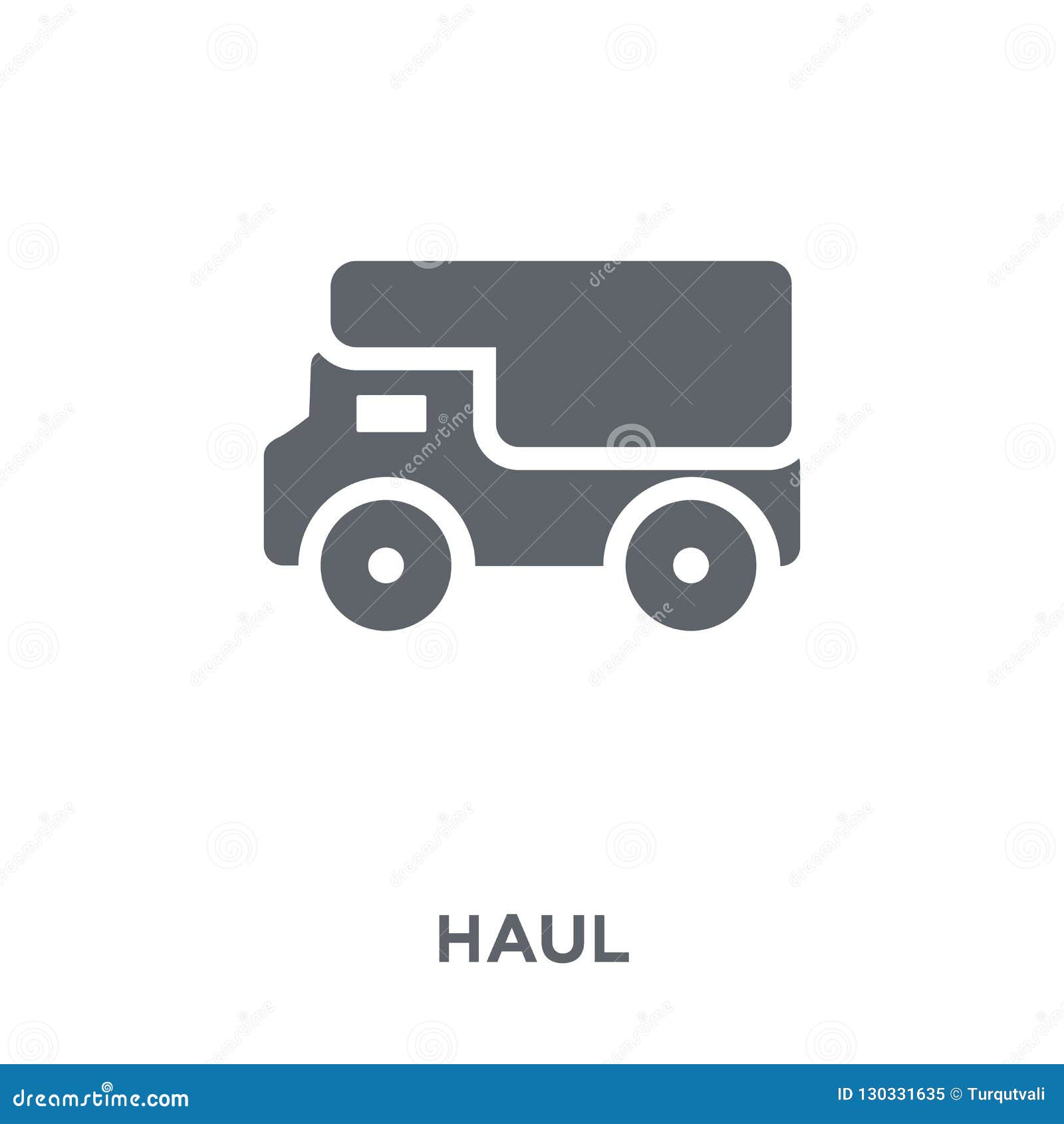 Haul Icon from Transportation Collection. Stock Vector - Illustration ...