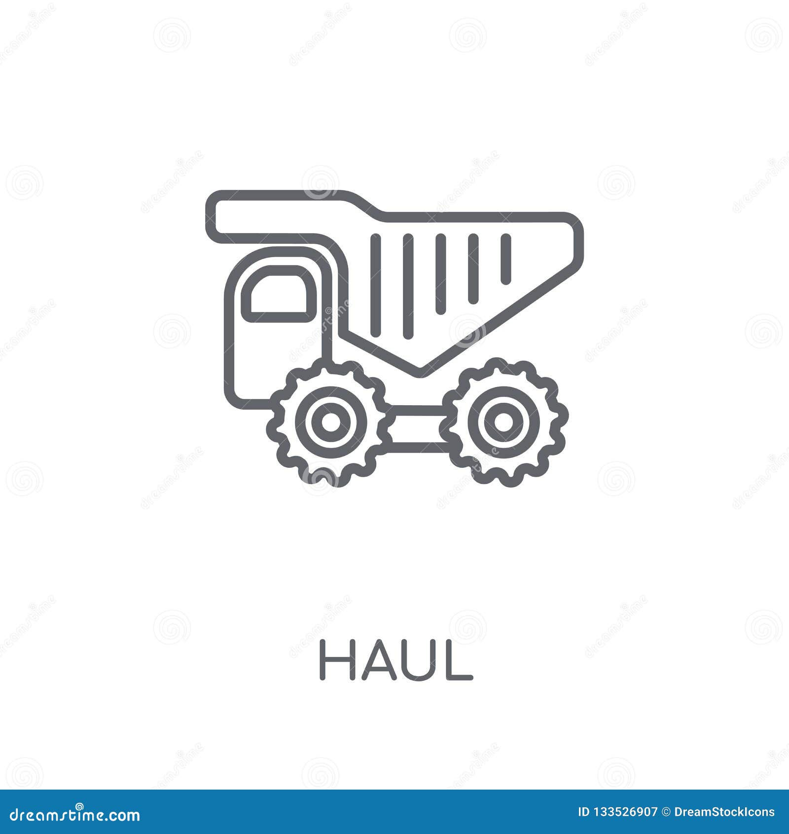 Haul Linear Icon. Modern Outline Haul Logo Concept on White Back Stock ...