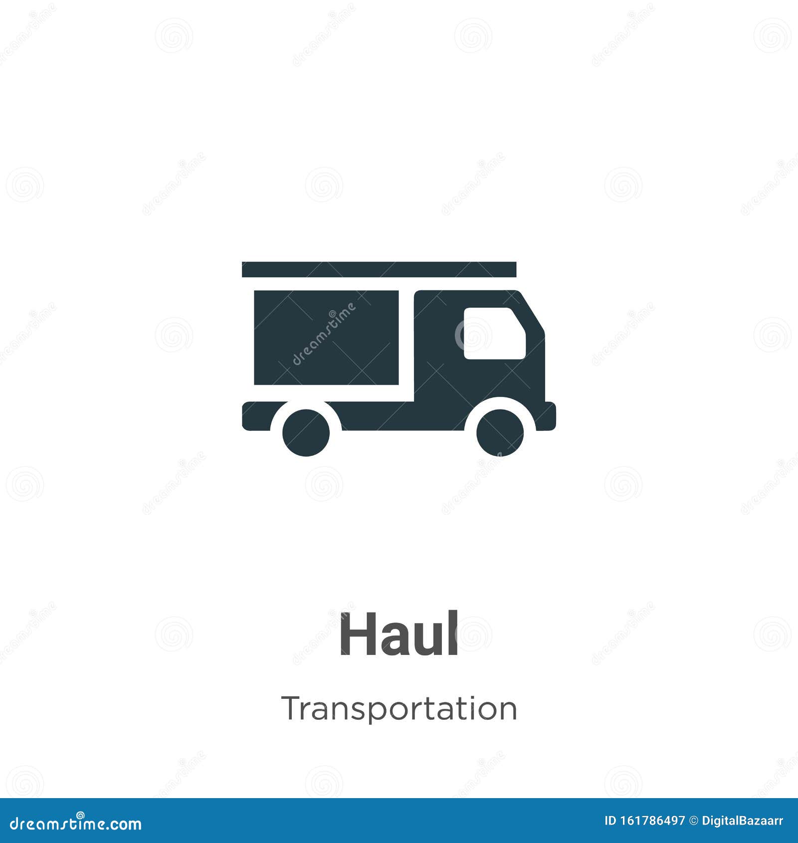 Haul Vector Icon on White Background. Flat Vector Haul Icon Symbol Sign ...