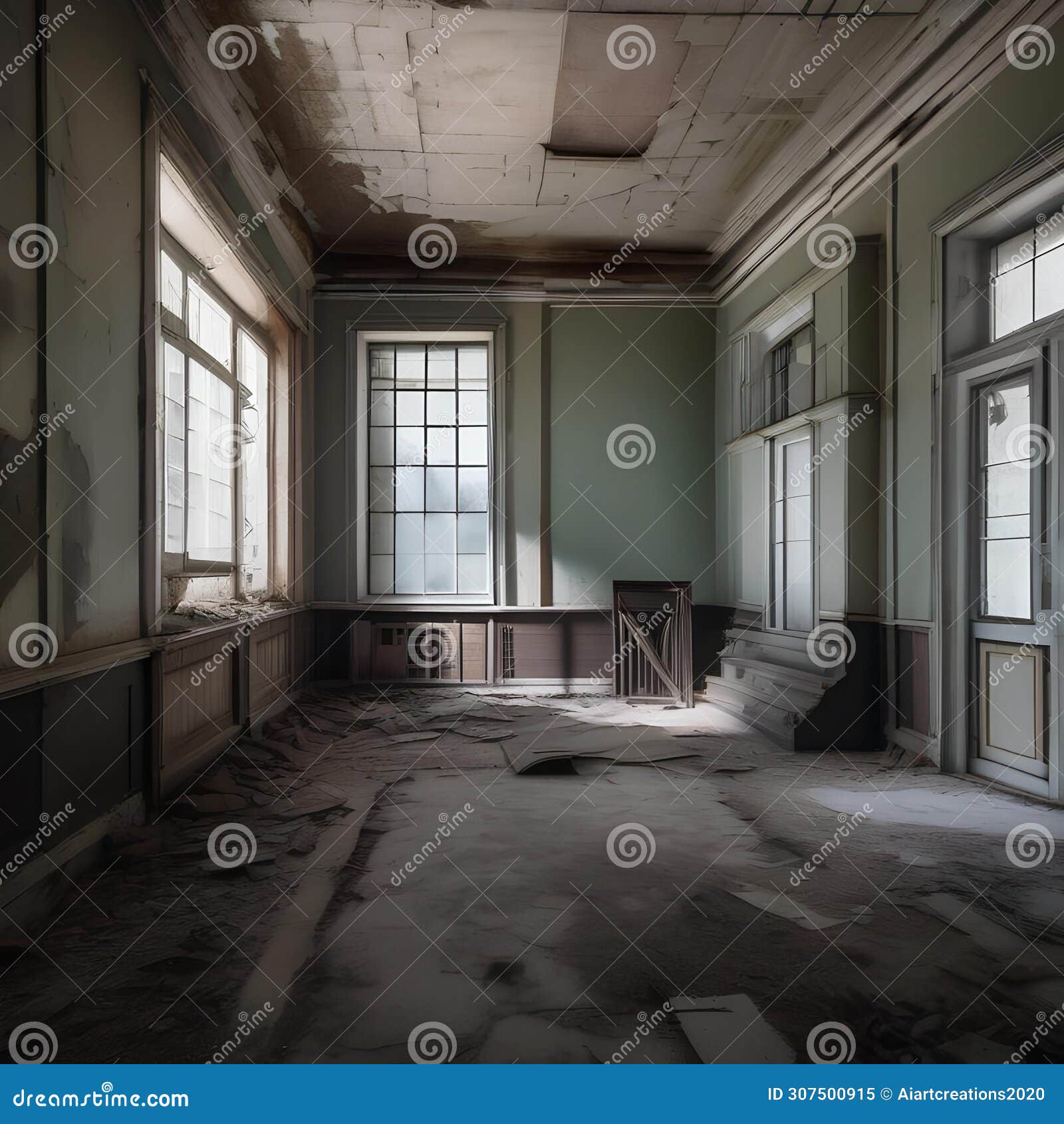 Haunted Asylum, Abandoned Asylum with Broken Windows and Eerie Sounds Emanating from Within1 ...