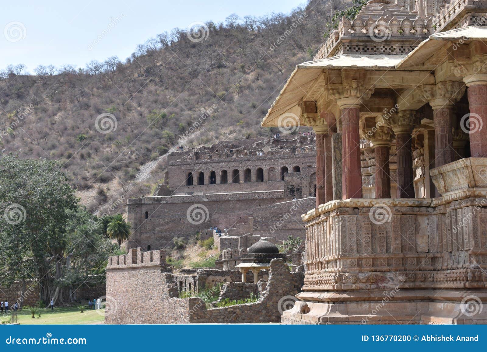 Bhangarh Fort stock photo. Image of india, travel, palace - 136770200
