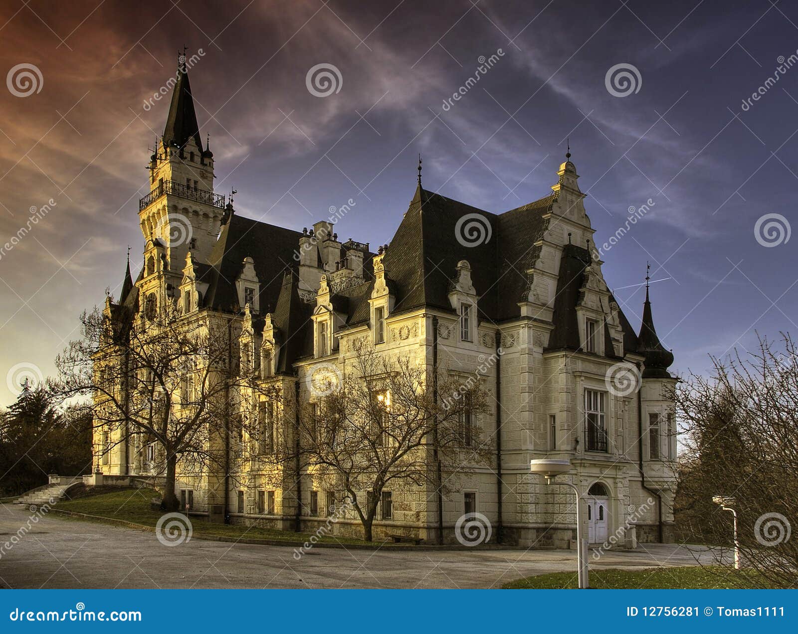 Haunted Castle Ruin Hammershus In Denmark Stock Photography ...
