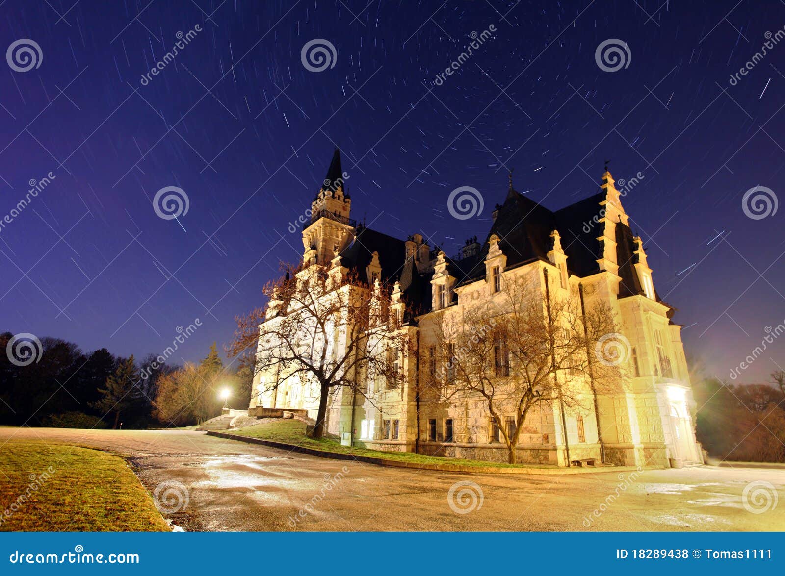 Haunted Castle - Long Exposure Stock Photo - Image of exposure ...