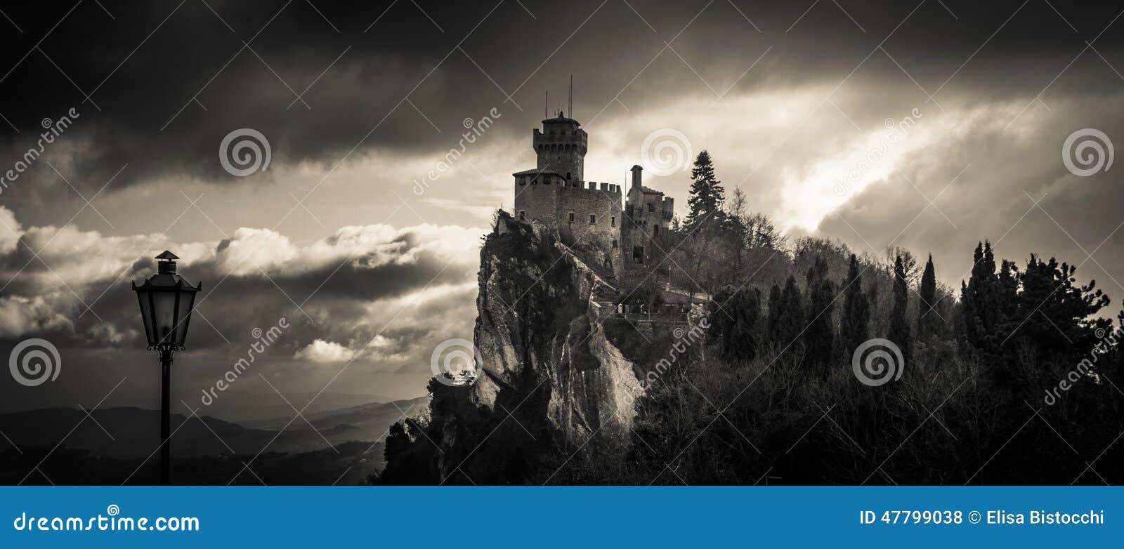 Haunted Castle Ruin Hammershus In Denmark Stock Photography ...