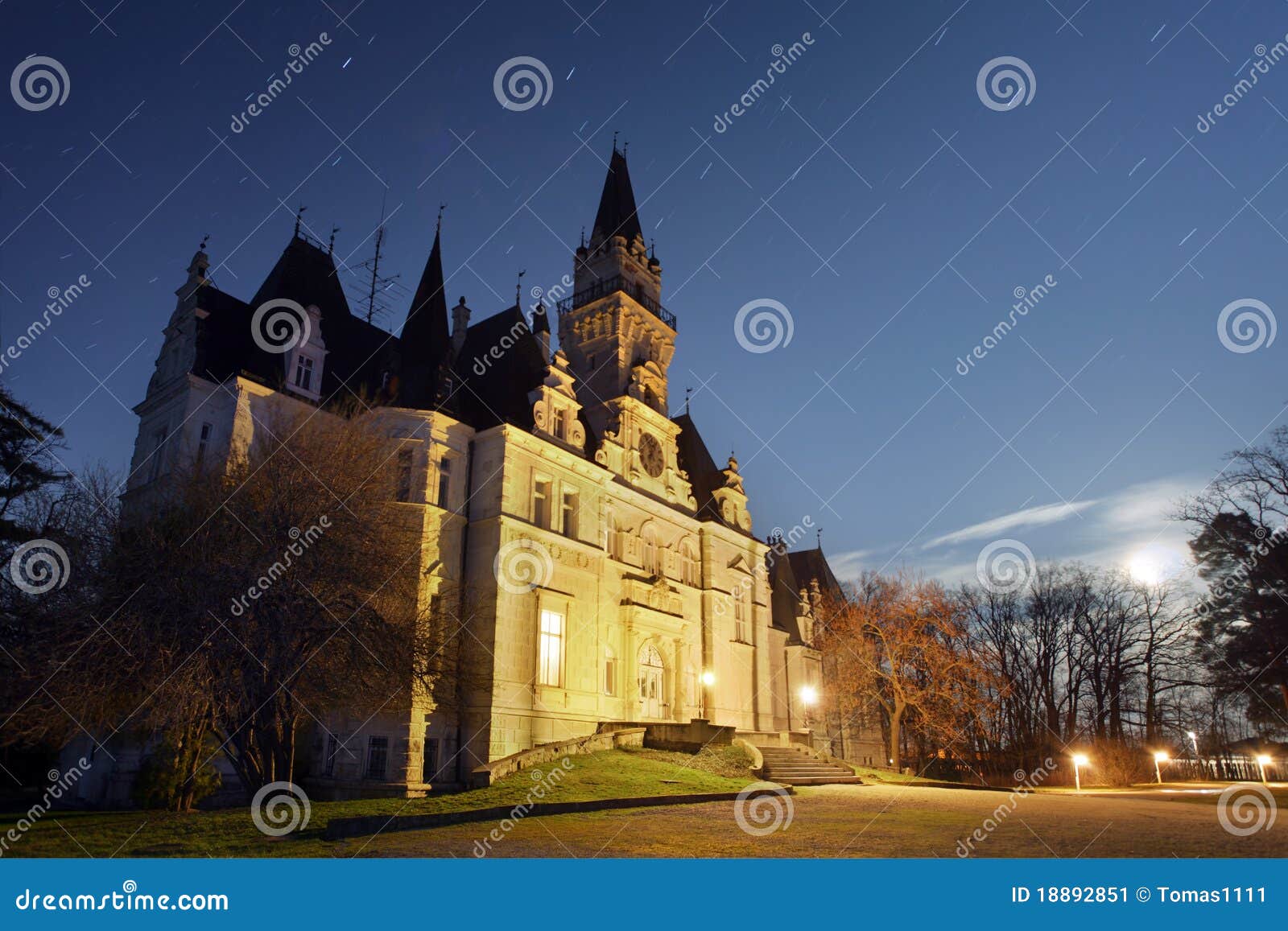 Haunted castle - Slovakia stock image. Image of horror - 18892851