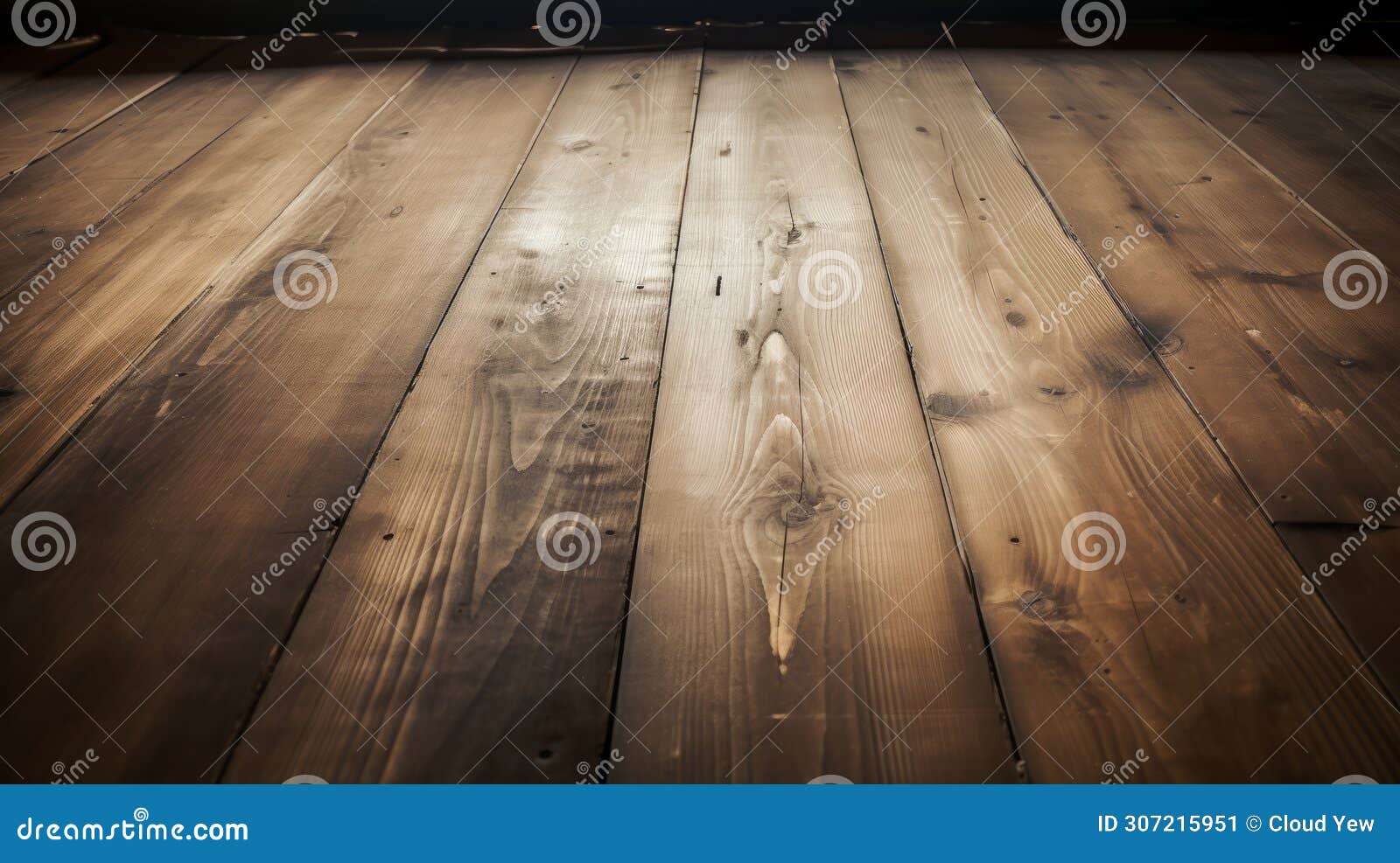 Haunted Footsteps on a Creaky Wooden Floor Stock Illustration ...