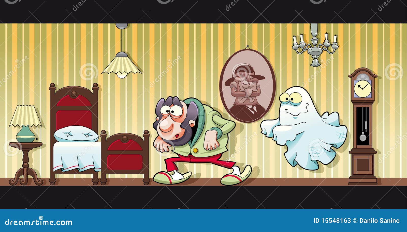 Haunted house. stock vector. Illustration of horror, scary - 15548163