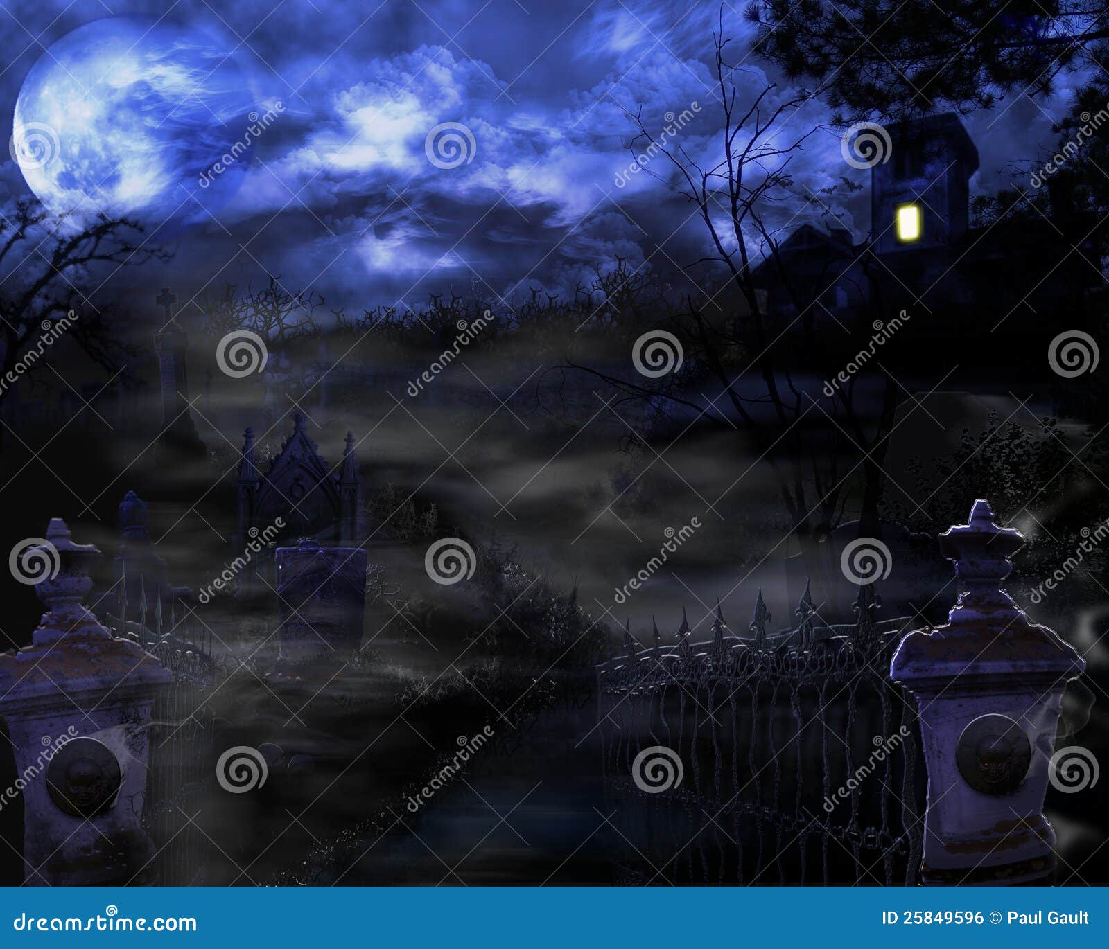 Haunted House Roof Attic Loft. Light On Boarded-up Window Cartoon ...