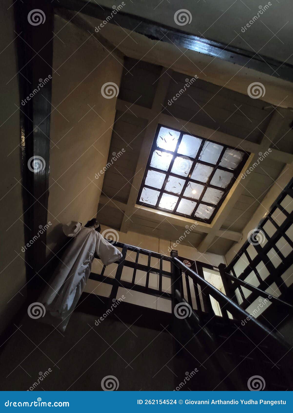Haunted House with Light Ceiling Stock Photo - Image of light, scary ...