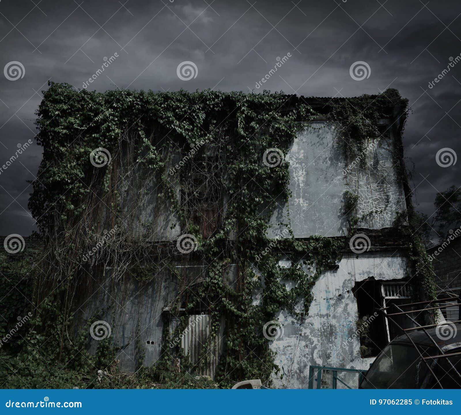 Haunted house from outside stock image. Image of mystic - 97062285