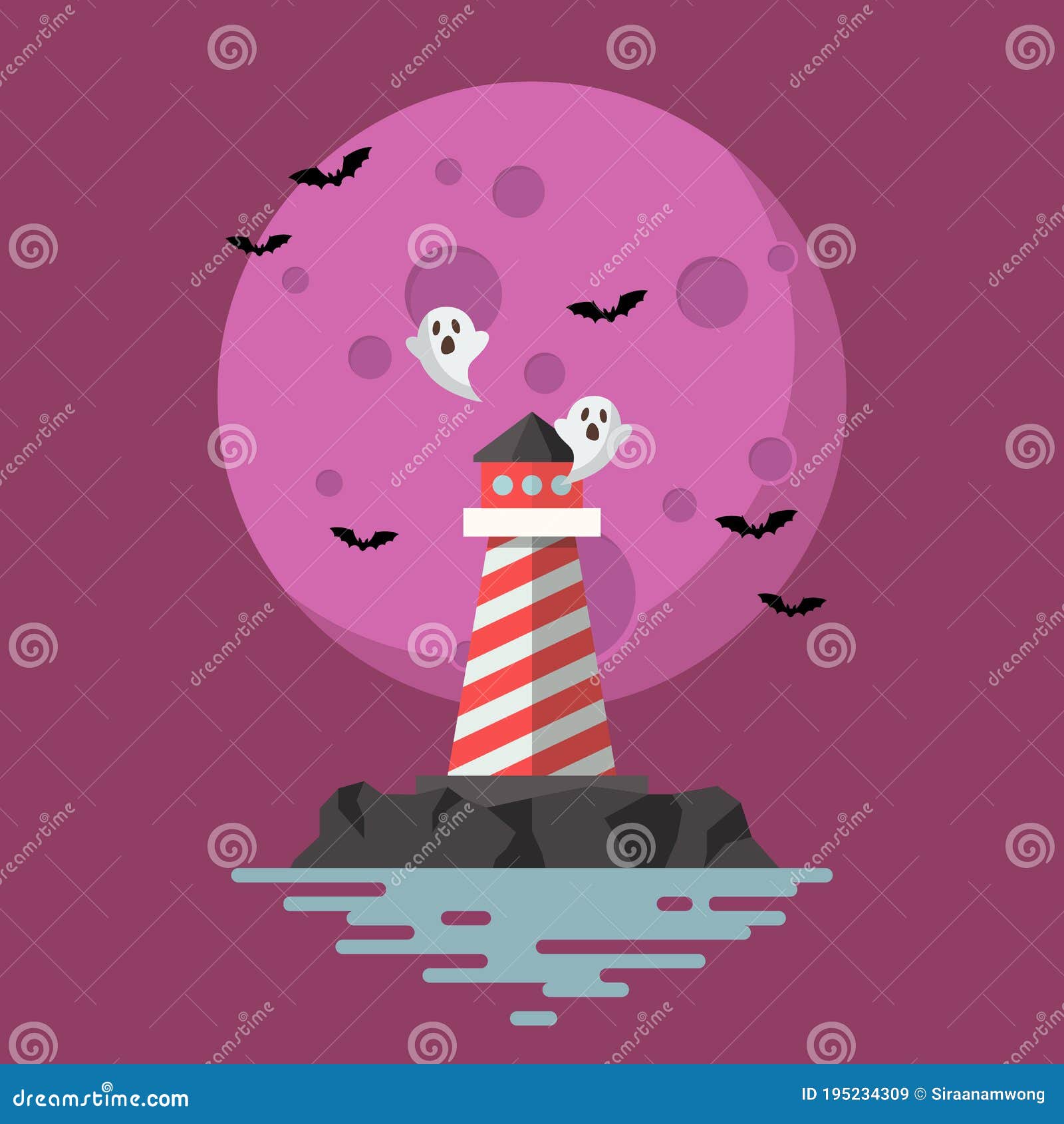 Haunted Lighthouse Stock Illustrations – 9 Haunted Lighthouse Stock ...