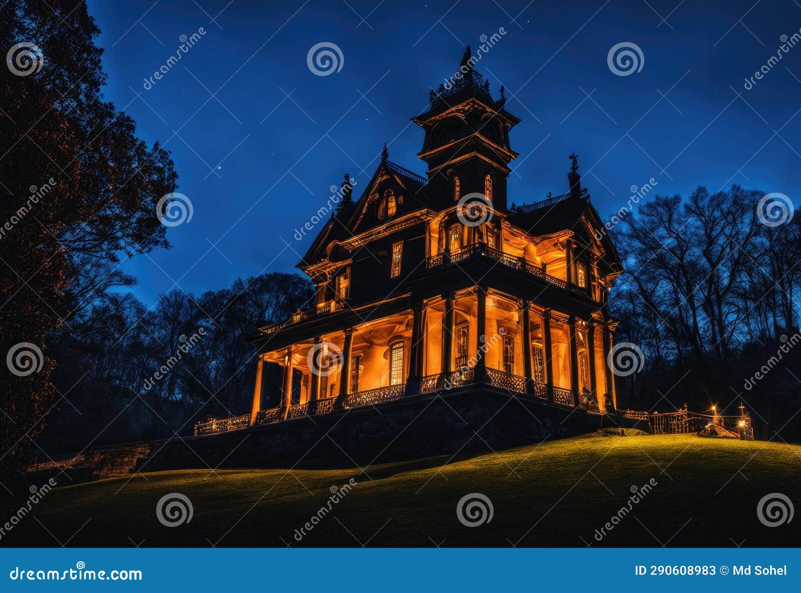 Old Mansion On The Hill Lighthouse Is A Haunted House That Is Cursed By ...