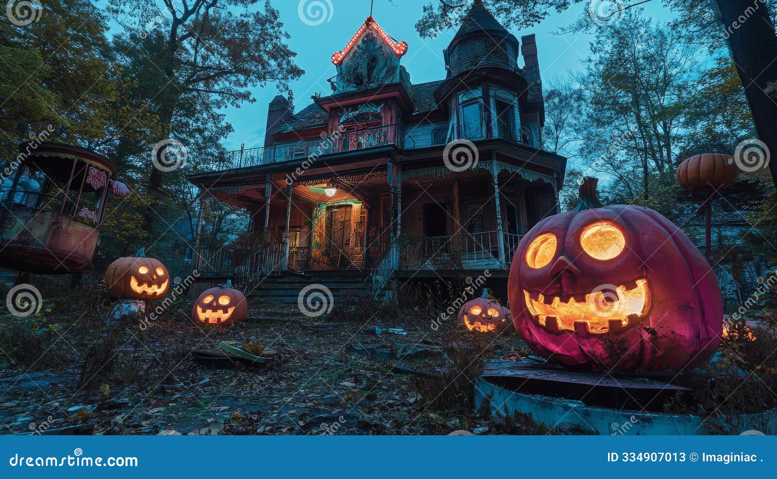 Haunted Victorian Mansion Stock Photography | CartoonDealer.com #355430702