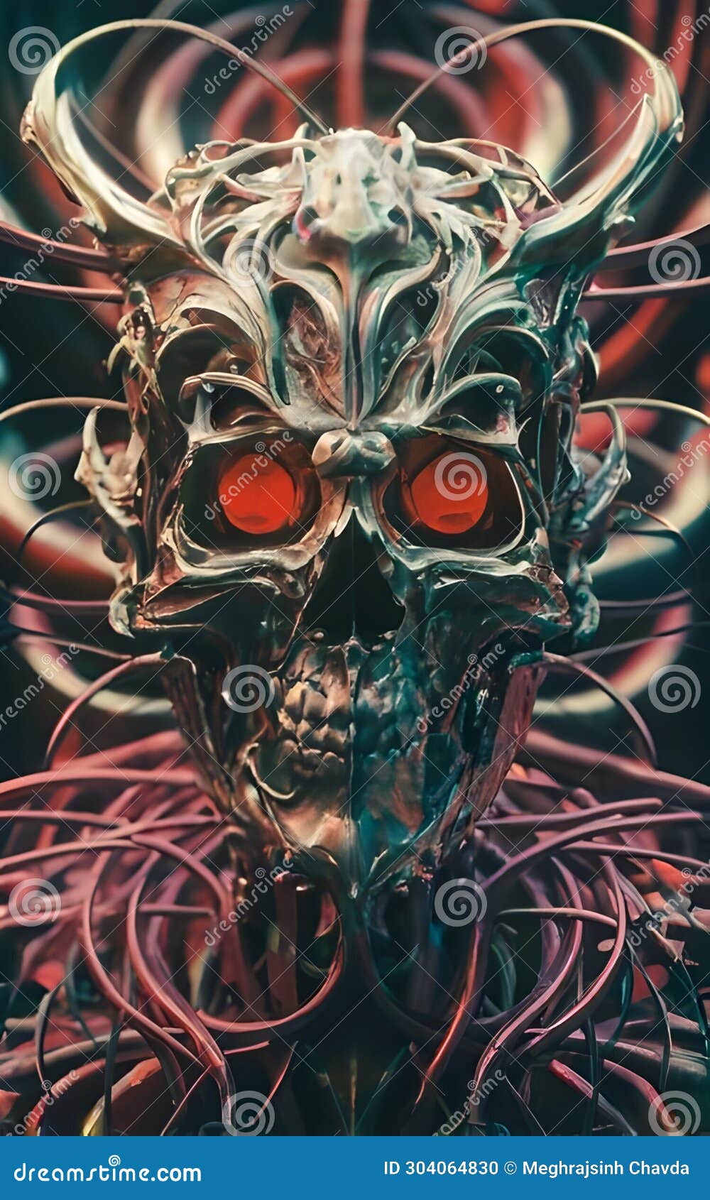 Ethereal Entity stock illustration. Illustration of poster - 304064830