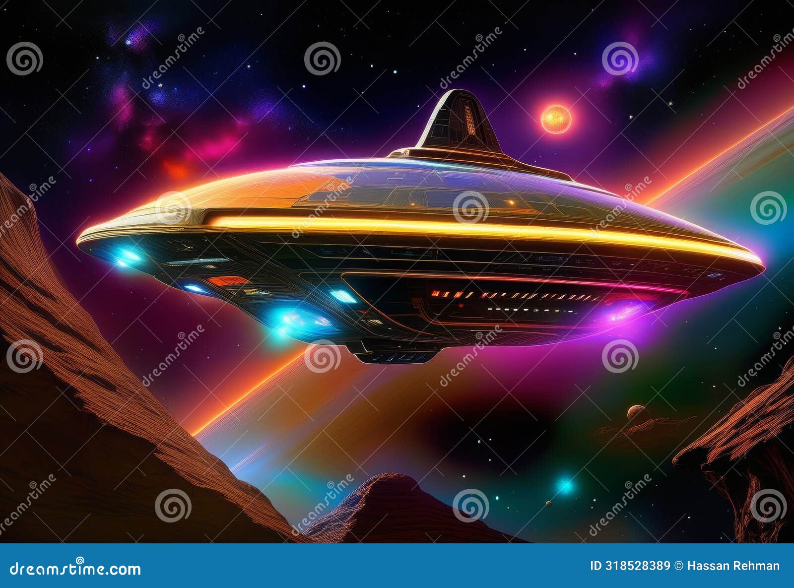 A Haunting Journey into the Ethereal Void Stock Illustration ...