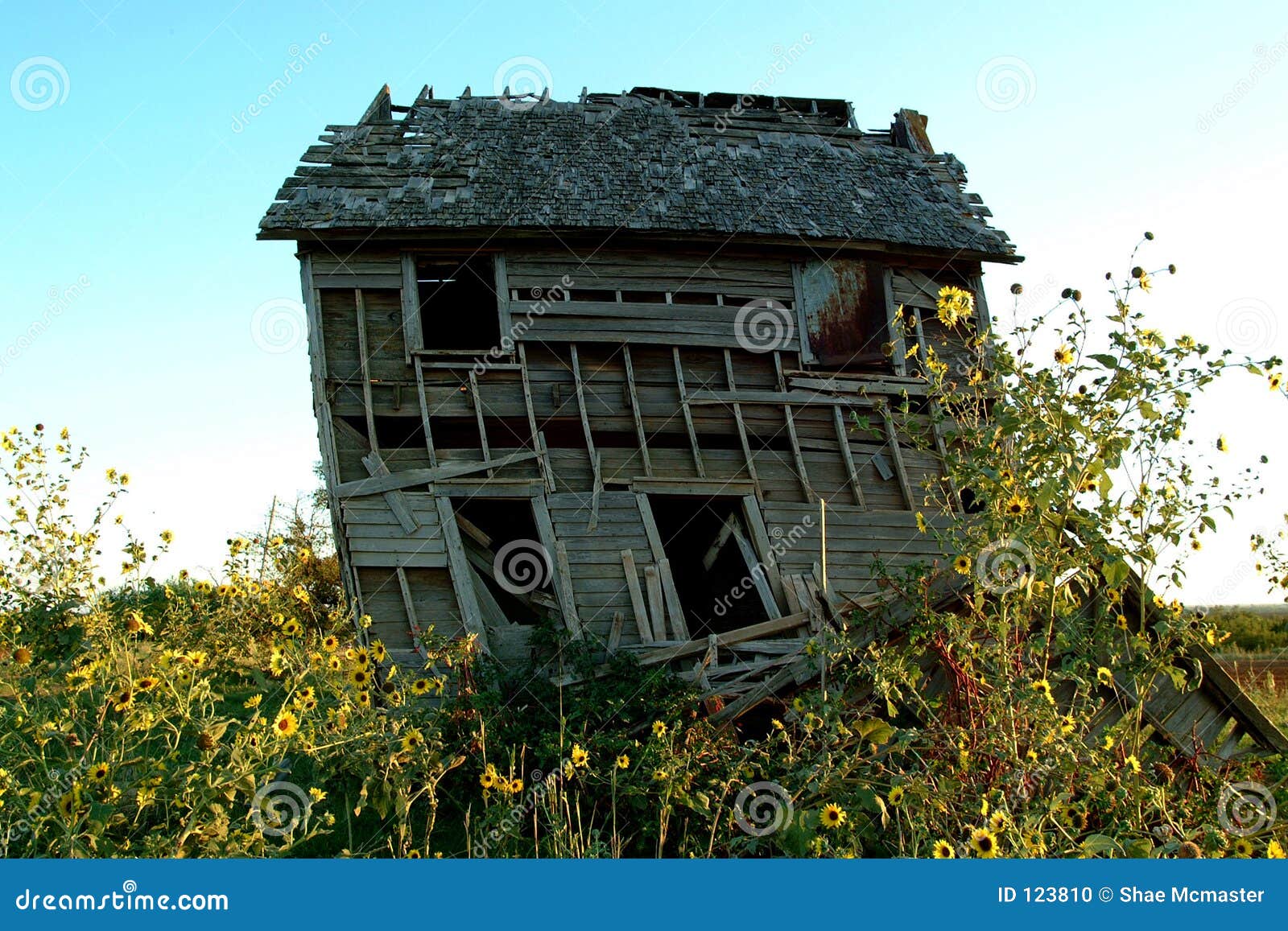 Haunting Old Farm House stock photo. Image of murky, ghostly - 123810