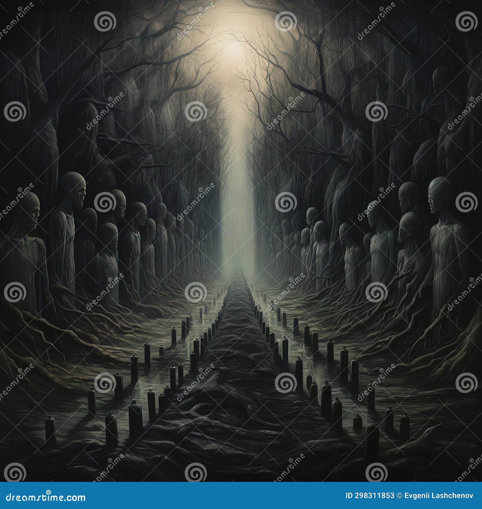 Enshrouded Pathway: Autumn Meets Mist Royalty-Free Stock Photo ...