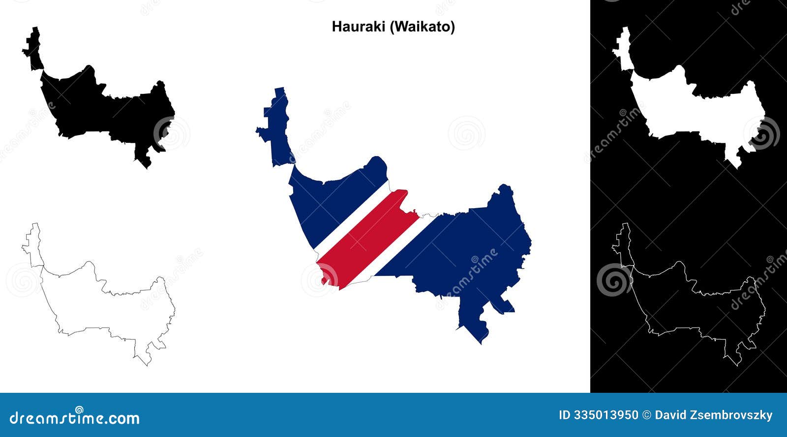 Hauraki outline map stock illustration. Illustration of hauraki - 335013950