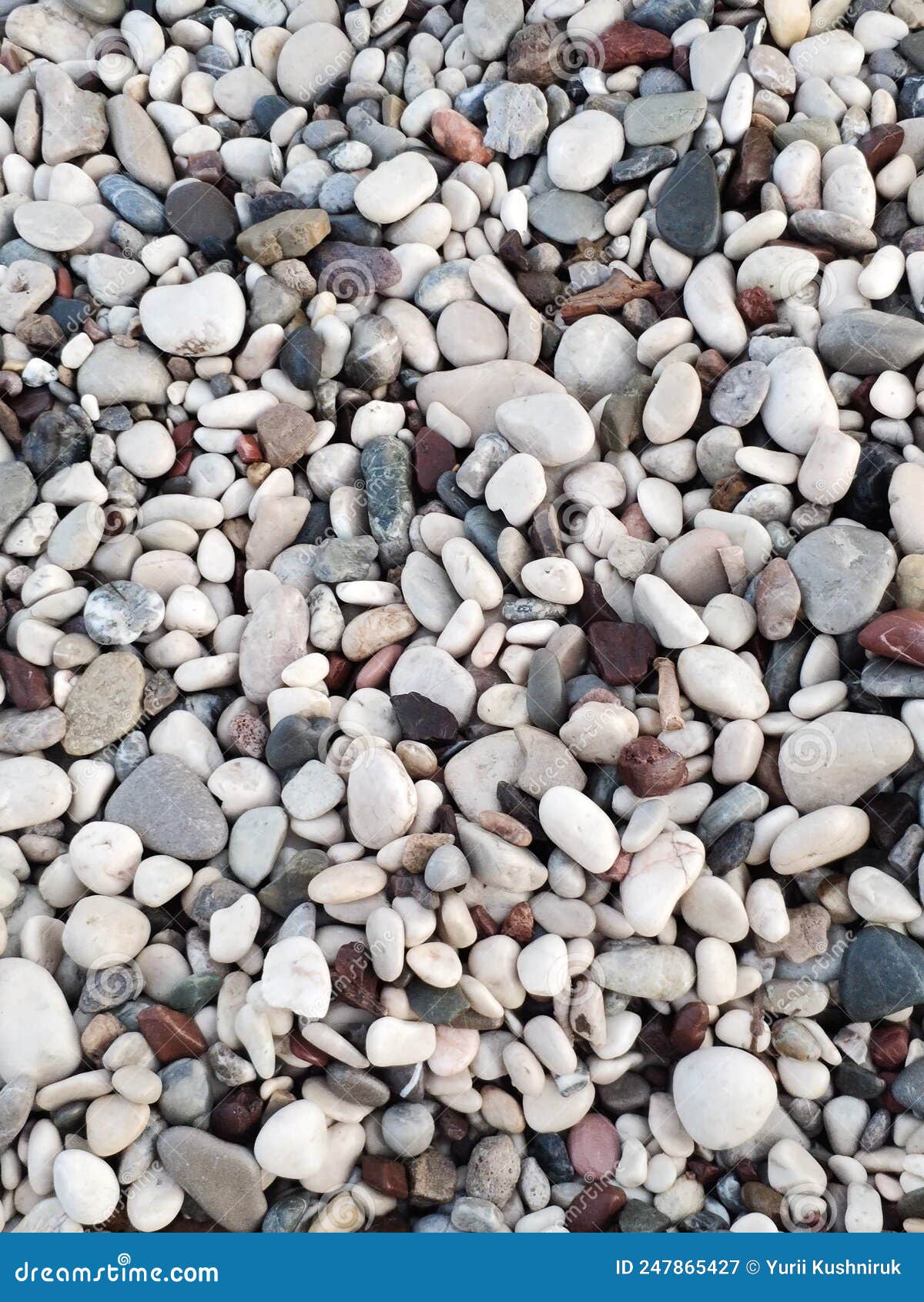 Haut De La Vue Texture De La Plage De Galets Image stock - Image du ...