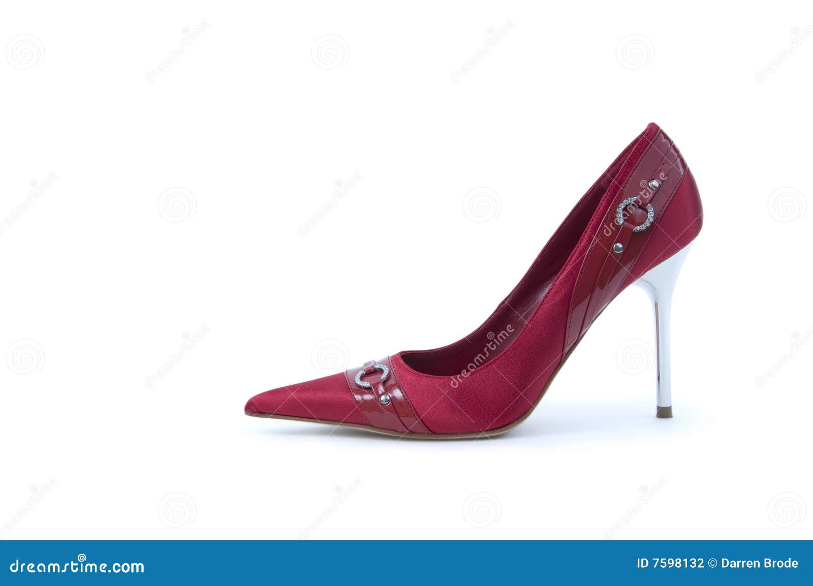 Haute Chaussure Rouge De Talon Photo stock - Image du mode, féminin ...