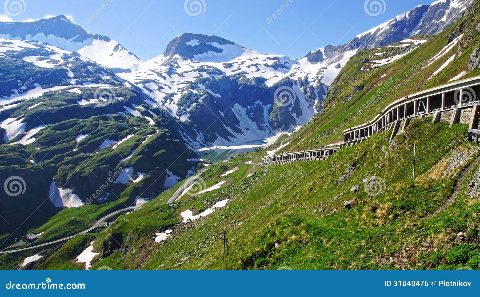 Haute Route Alpine De Grossglockner. Autriche Photo stock - Image du ...