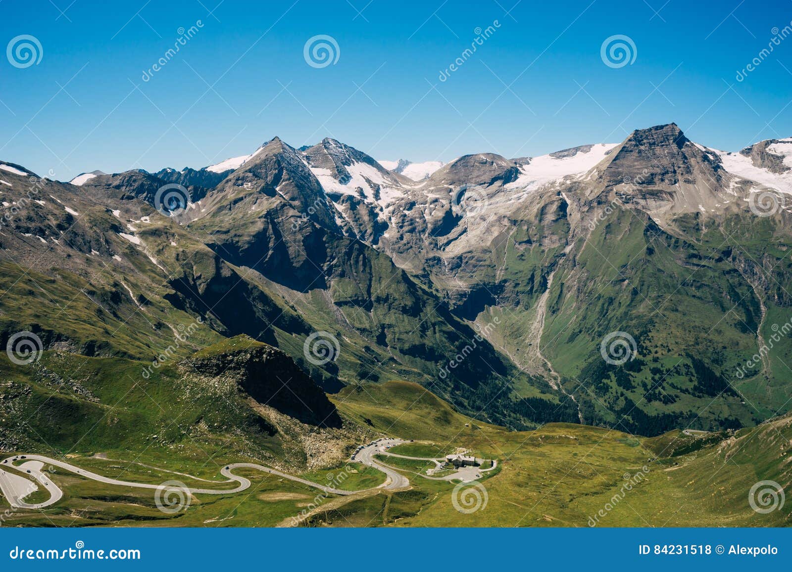 Haute Route Alpine De Grossglockner, Autriche Photo stock - Image du ...