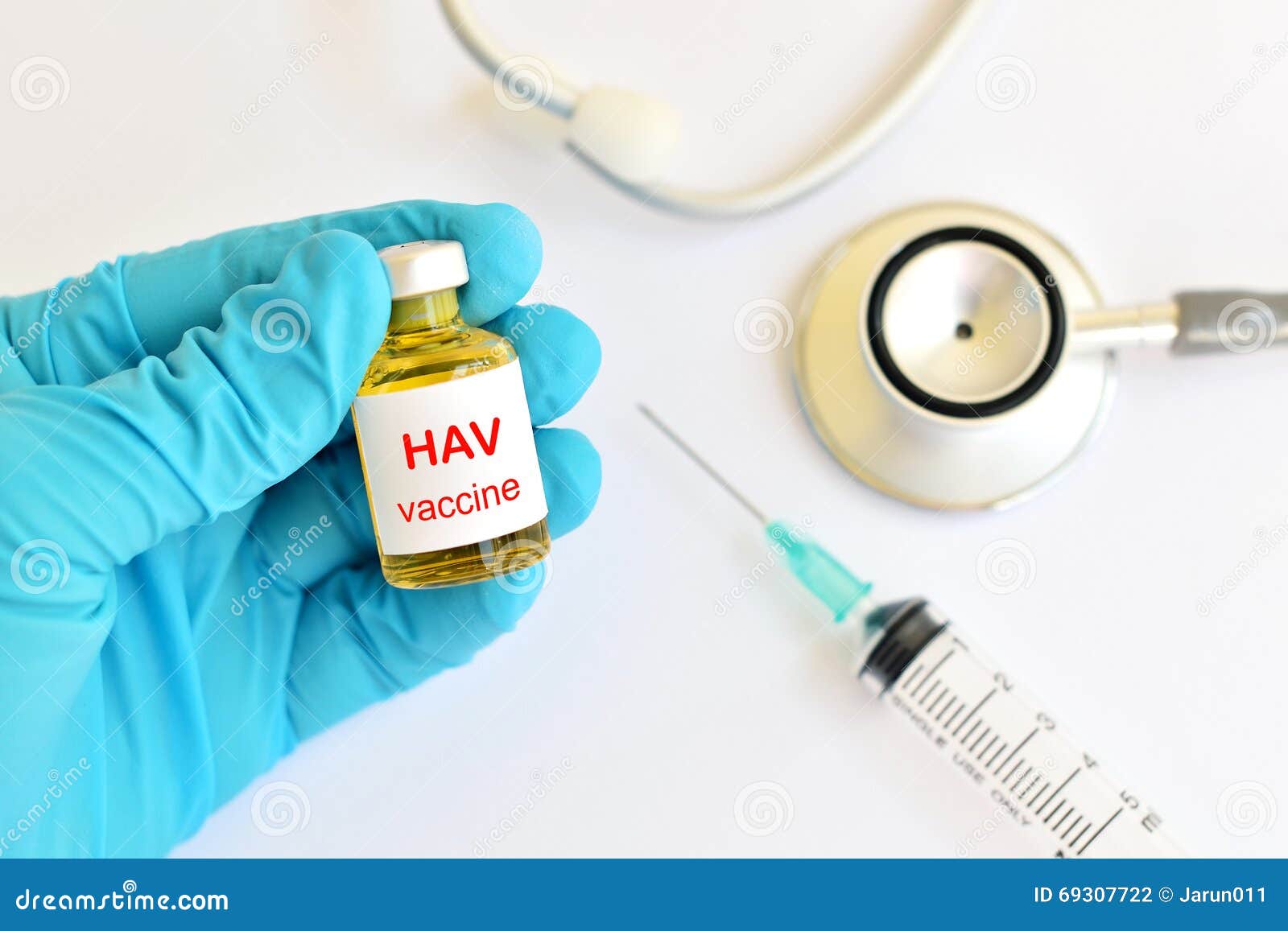 HAV vaccine stock photo. Image of injection, research - 69307722