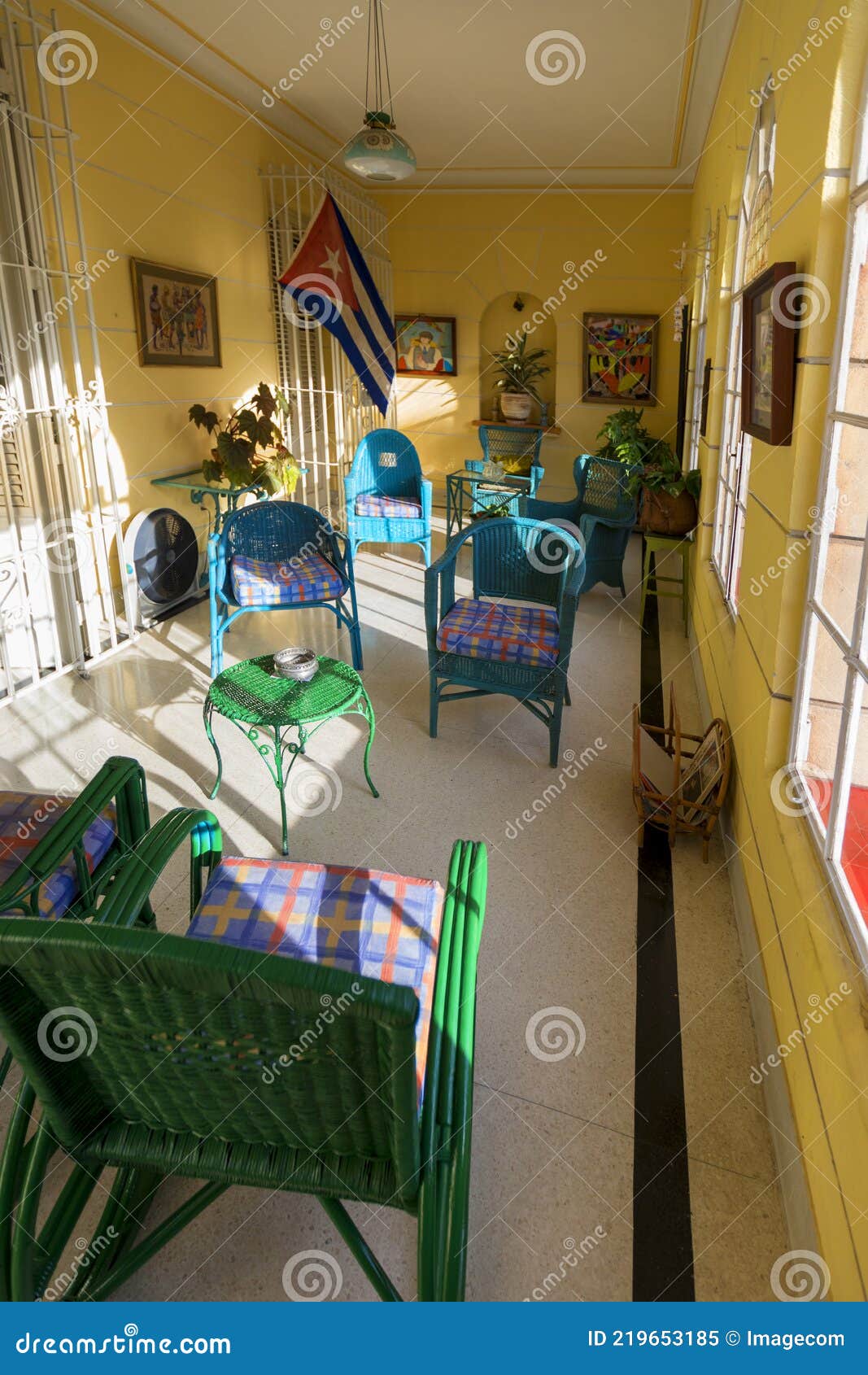 Colonial interior in Cuba editorial image. Image of antique - 219653185