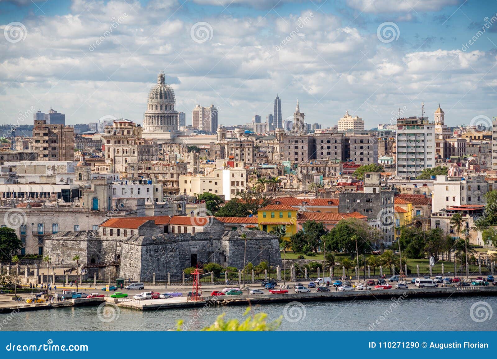 Havana, Cuba. Panoramic View Stock Photo - Image of building, landmark ...