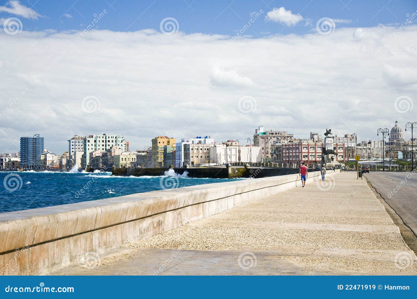 Havana Malecon editorial stock image. Image of rock, caribbean - 22471919