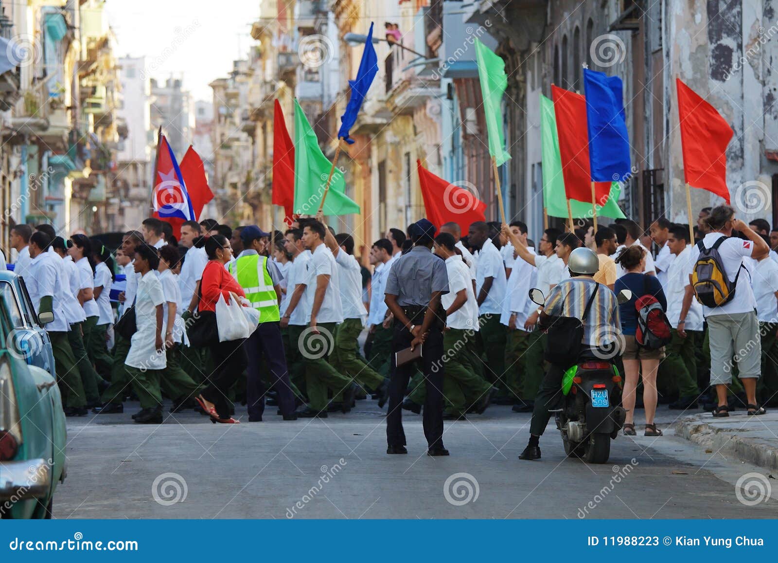 Havana March Workers editorial stock photo. Image of independence ...