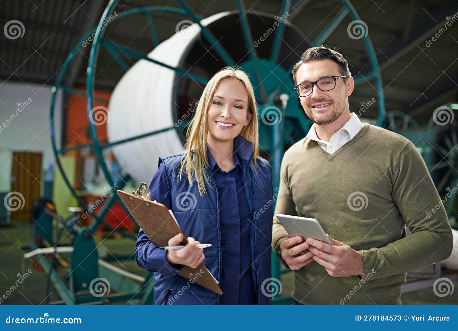 We Have Everything Tracked and Traced. Portrait of a Two Smiling ...