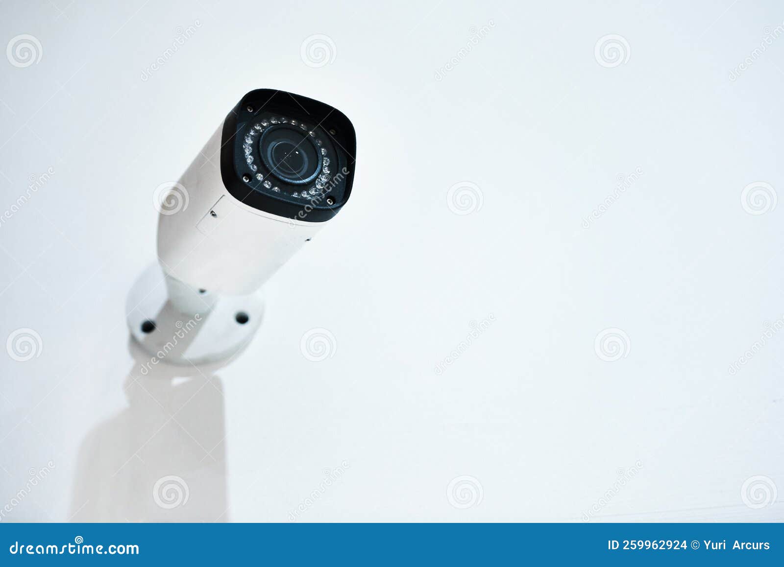 We Have an Eye for Trouble. Low Angle Shot of a Security Camera Mounted ...