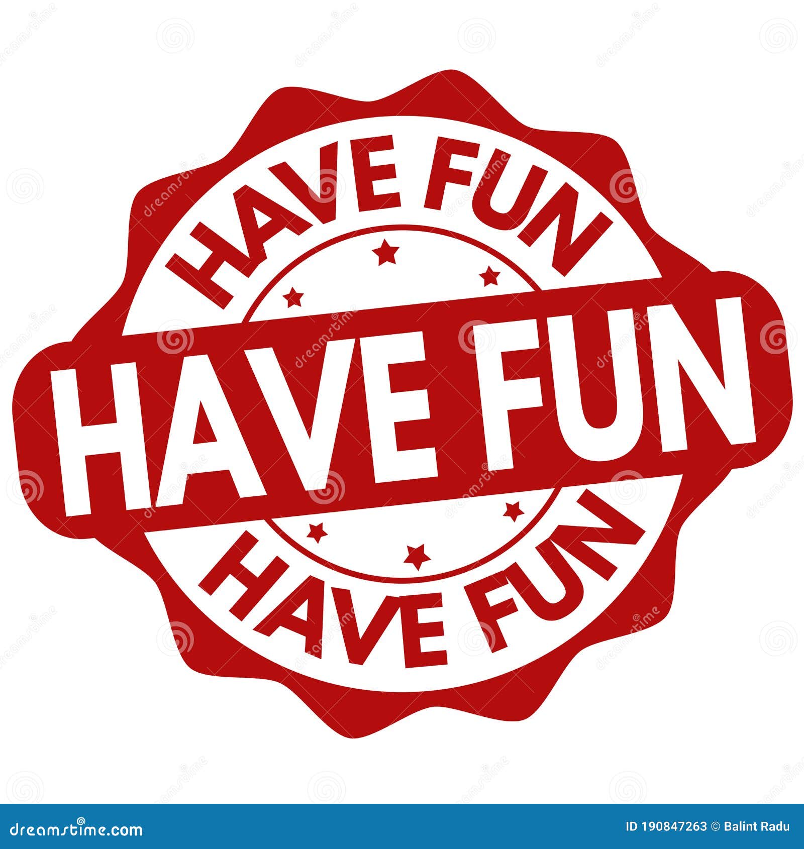 Have fun sign or stamp stock vector. Illustration of message - 190847263