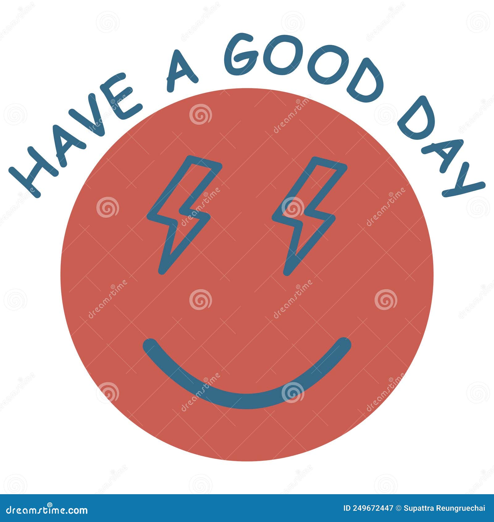 Have a Good Day with Smiley Stock Vector - Illustration of concept ...