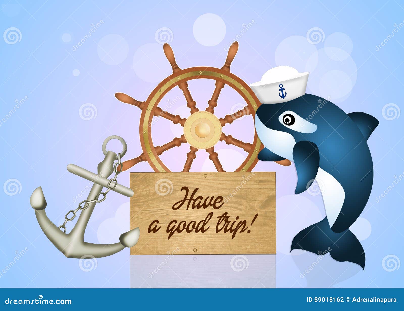 Have a good trip stock illustration. Illustration of cruise - 89018162