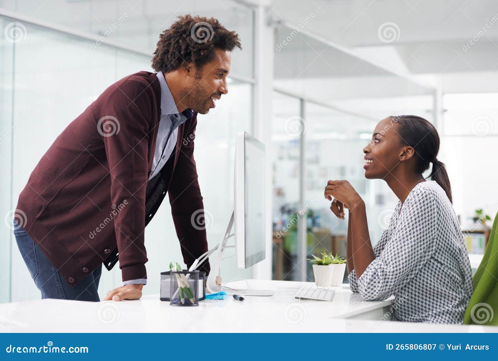 They Have a Good Working Relationship. Two Colleagues Having a ...