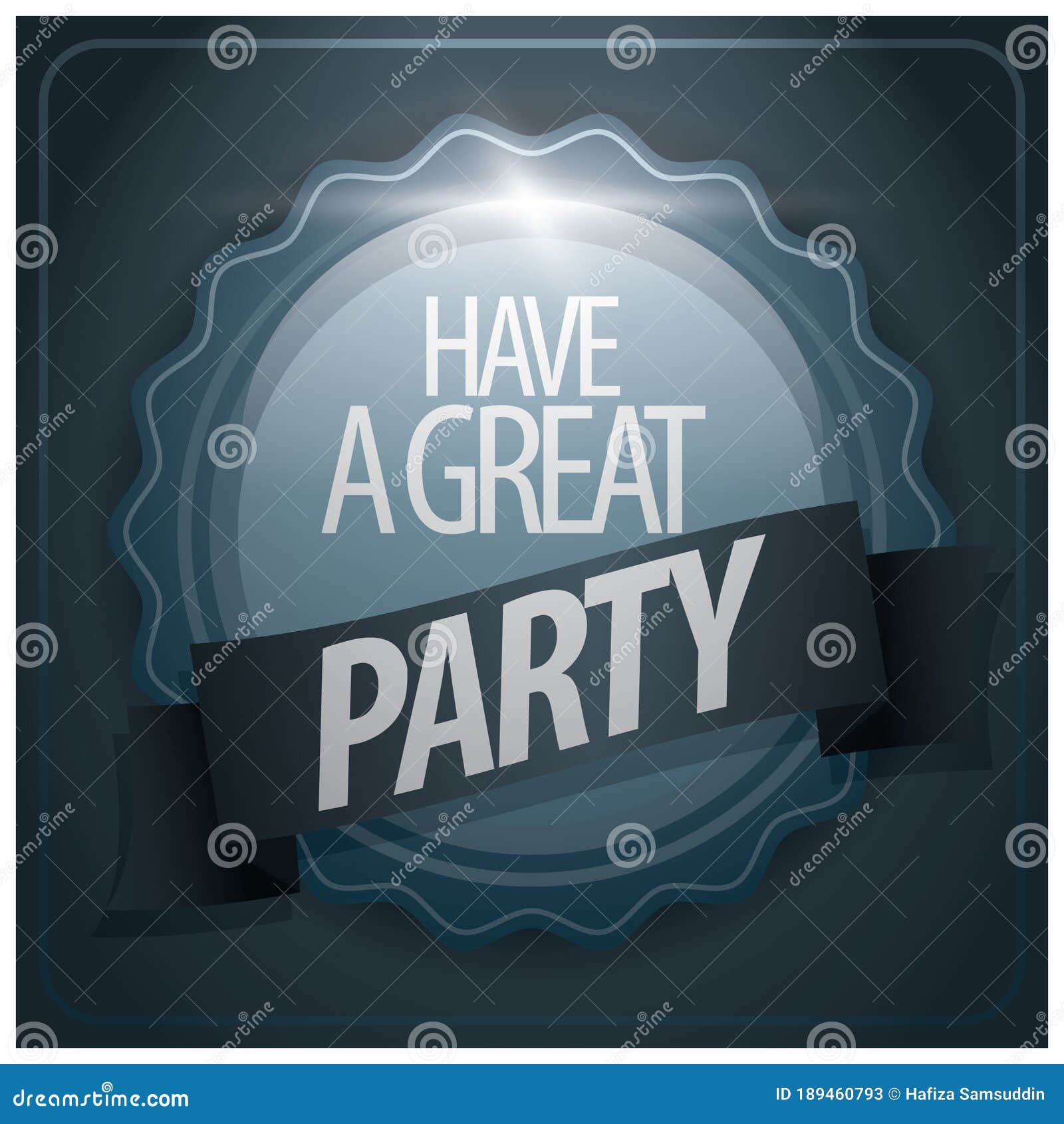 Have a Great Party Label. Vector Illustration Decorative Design Stock ...