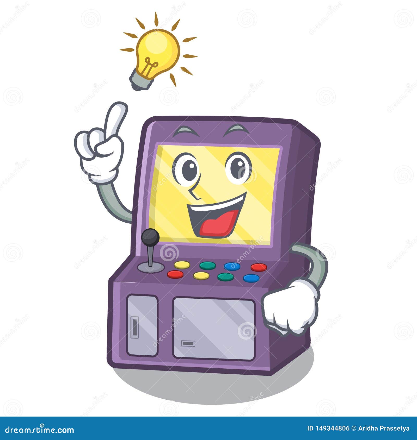 Have an Idea Arcade Machine in the Cartoon Shape Stock Vector ...