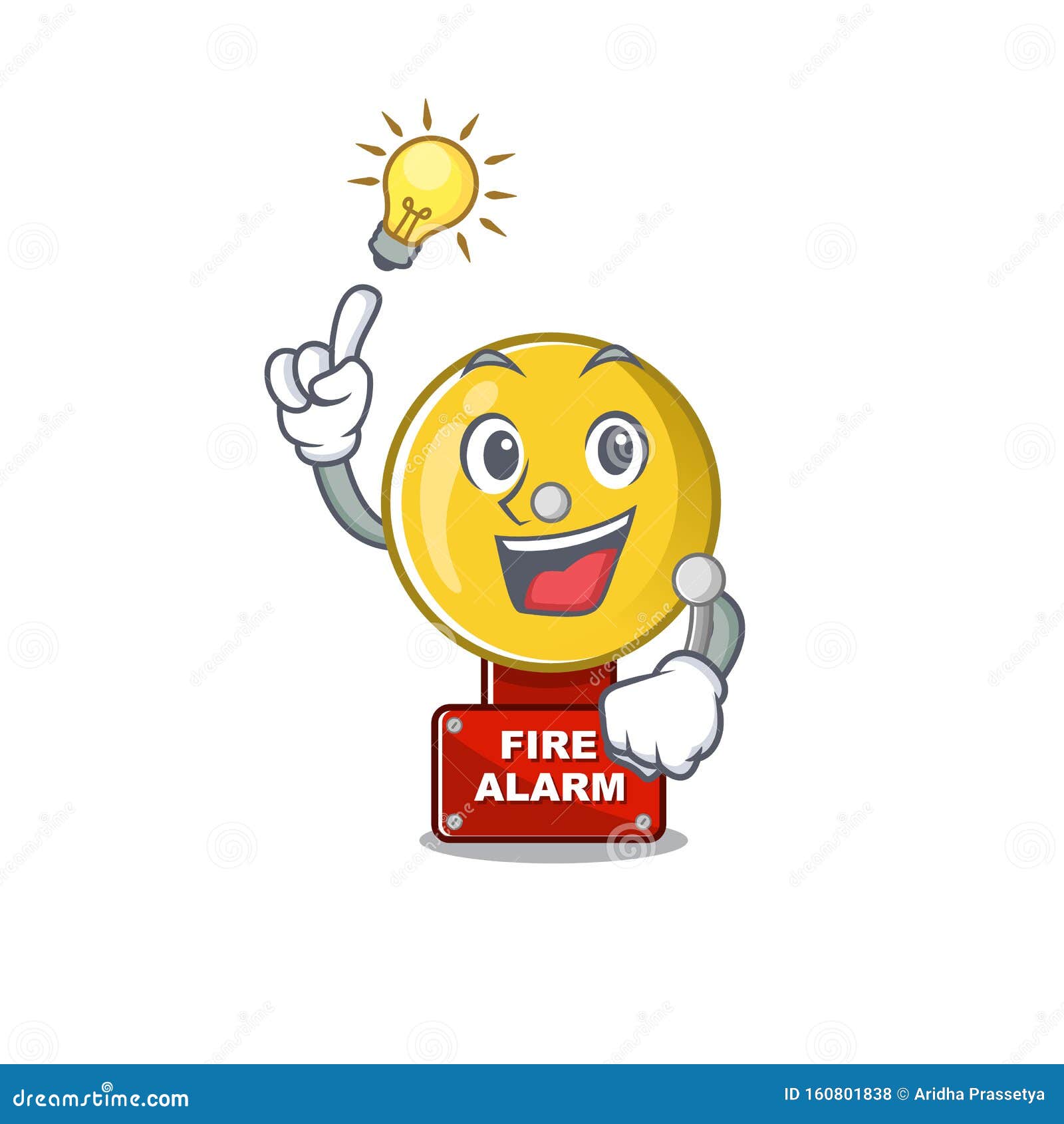 Have an Idea Fire Alarm in the a Cartoon Stock Vector - Illustration of ...