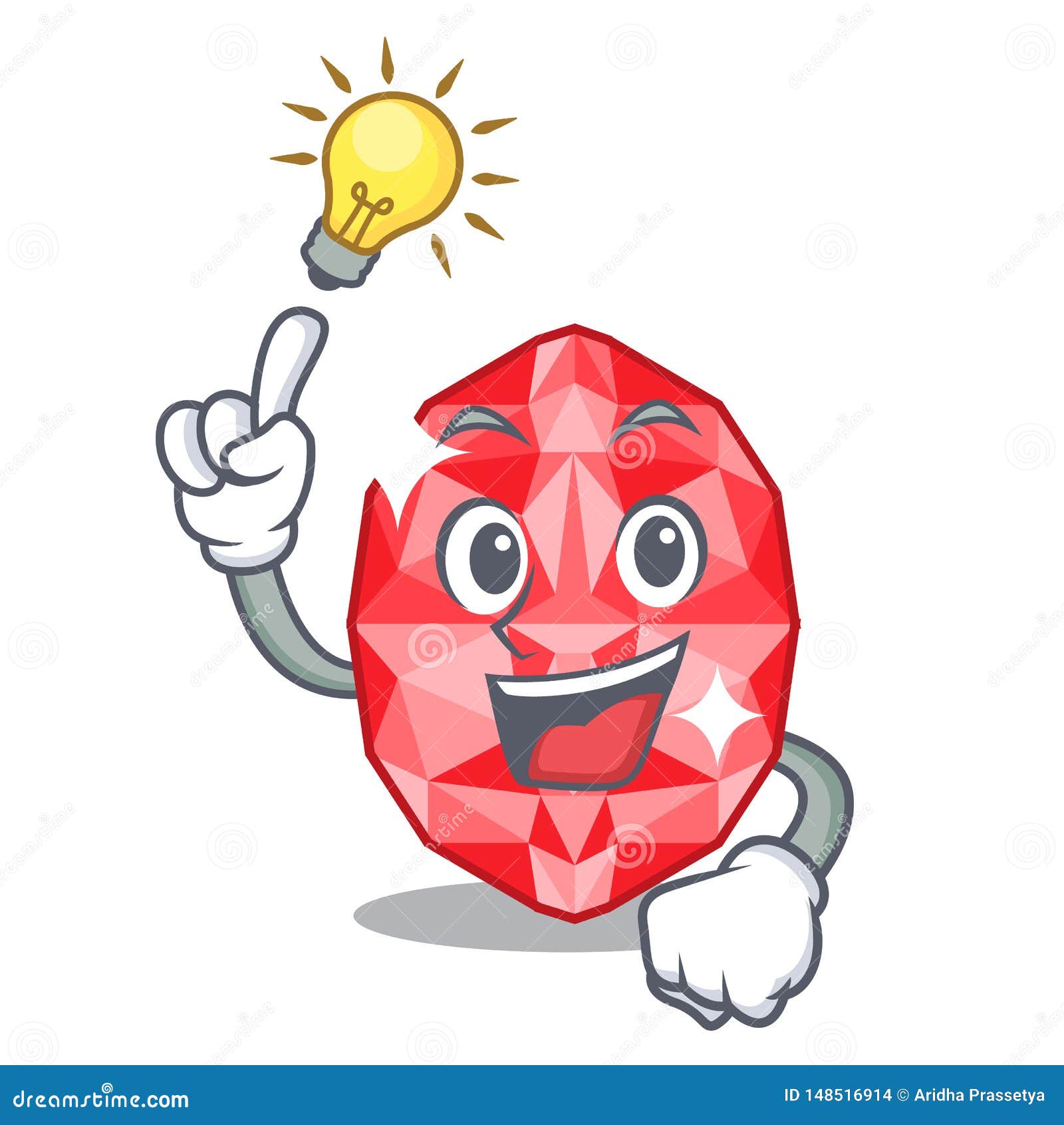 Have an Idea Ruby Gems in the Mascot Shape Stock Vector - Illustration ...