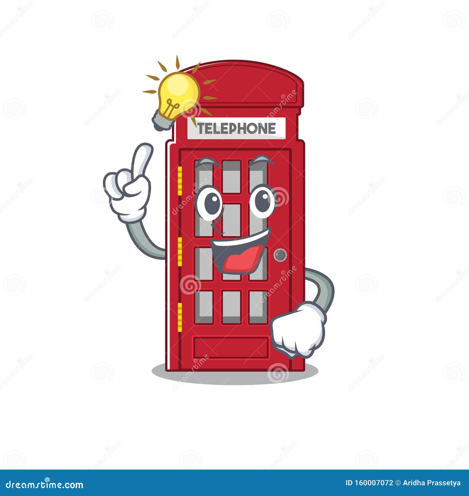 Have an Idea Telephone Booth Isolated with the Cartoon Stock Vector ...