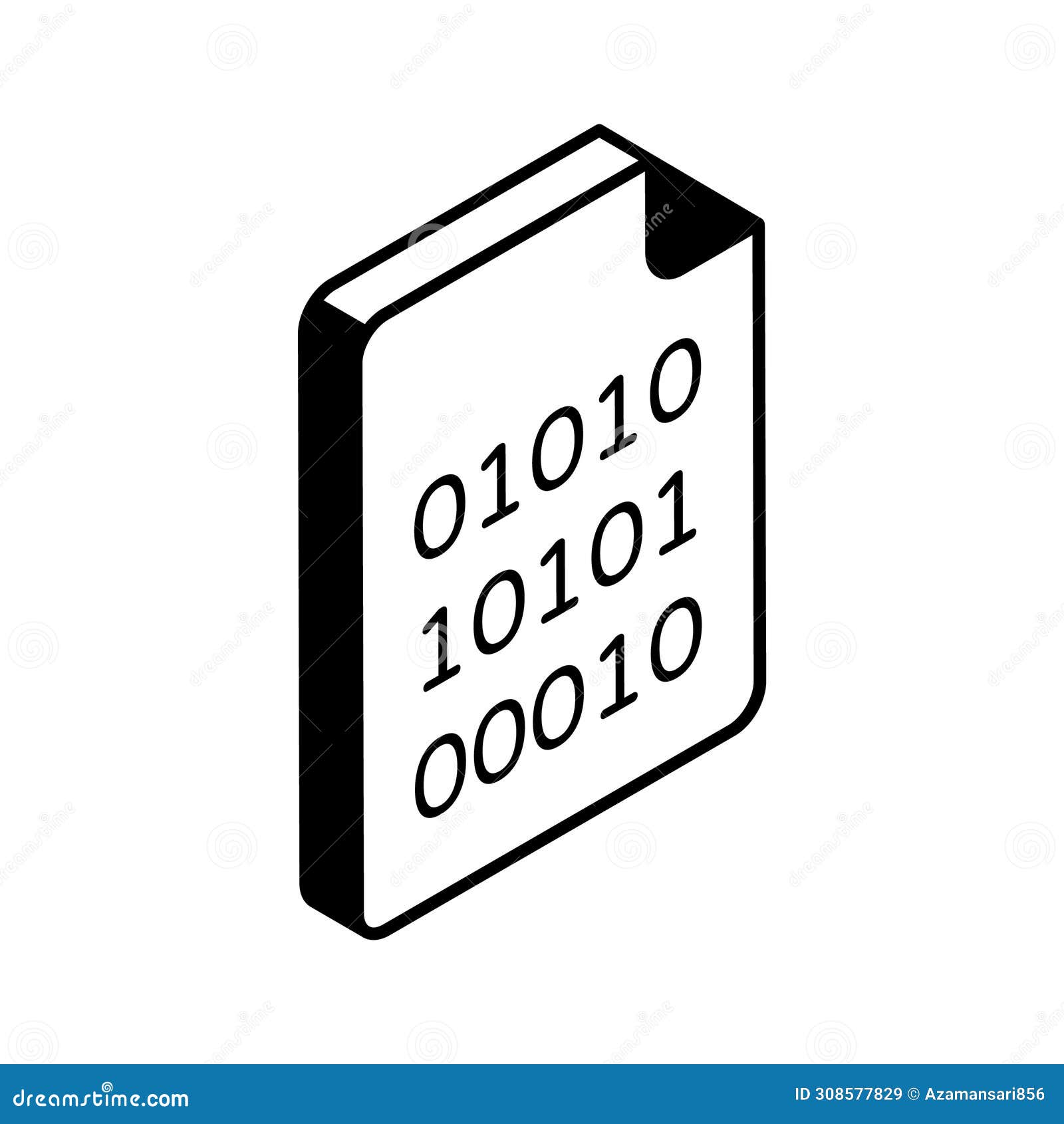 Have a Look at this Amazing Icon of Binary Coding File Stock Vector ...
