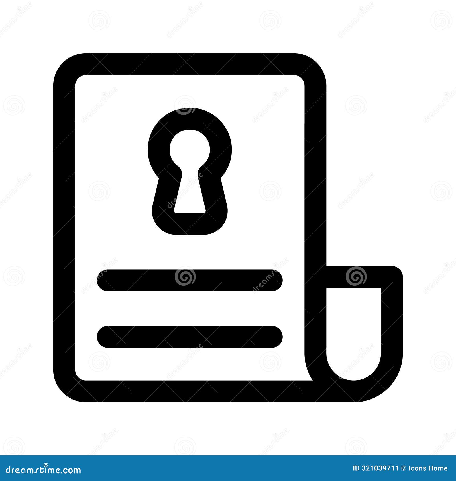 Have a Look at this Amazing Icon of Secure Document, Ready To Use ...