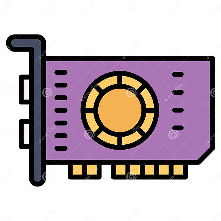 Have A Look At This Beautiful Icon Of Gpu Mining Customizable Vector