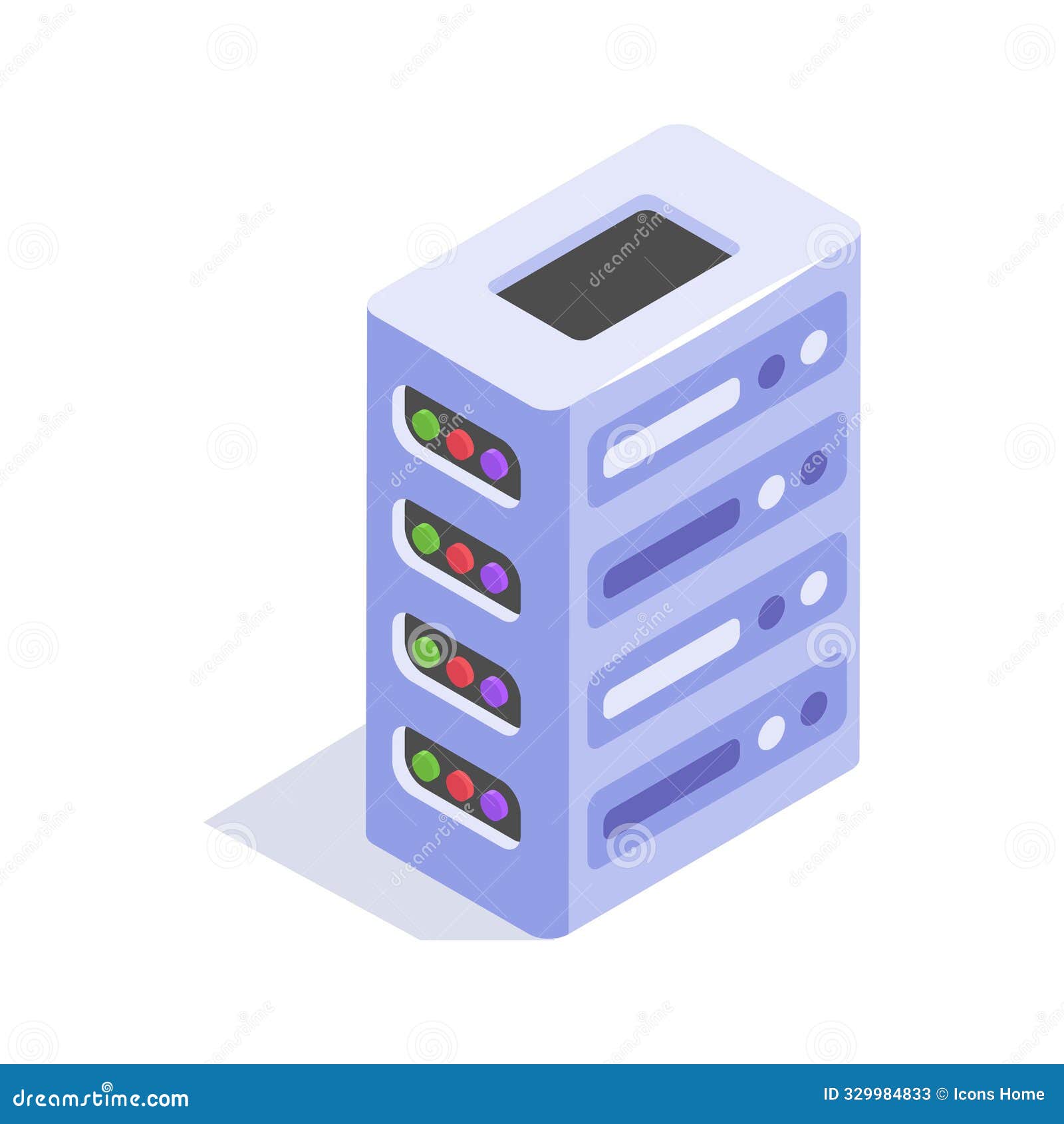 Have a Look at Carefully Designed Icon of Data Storage in Isometric ...