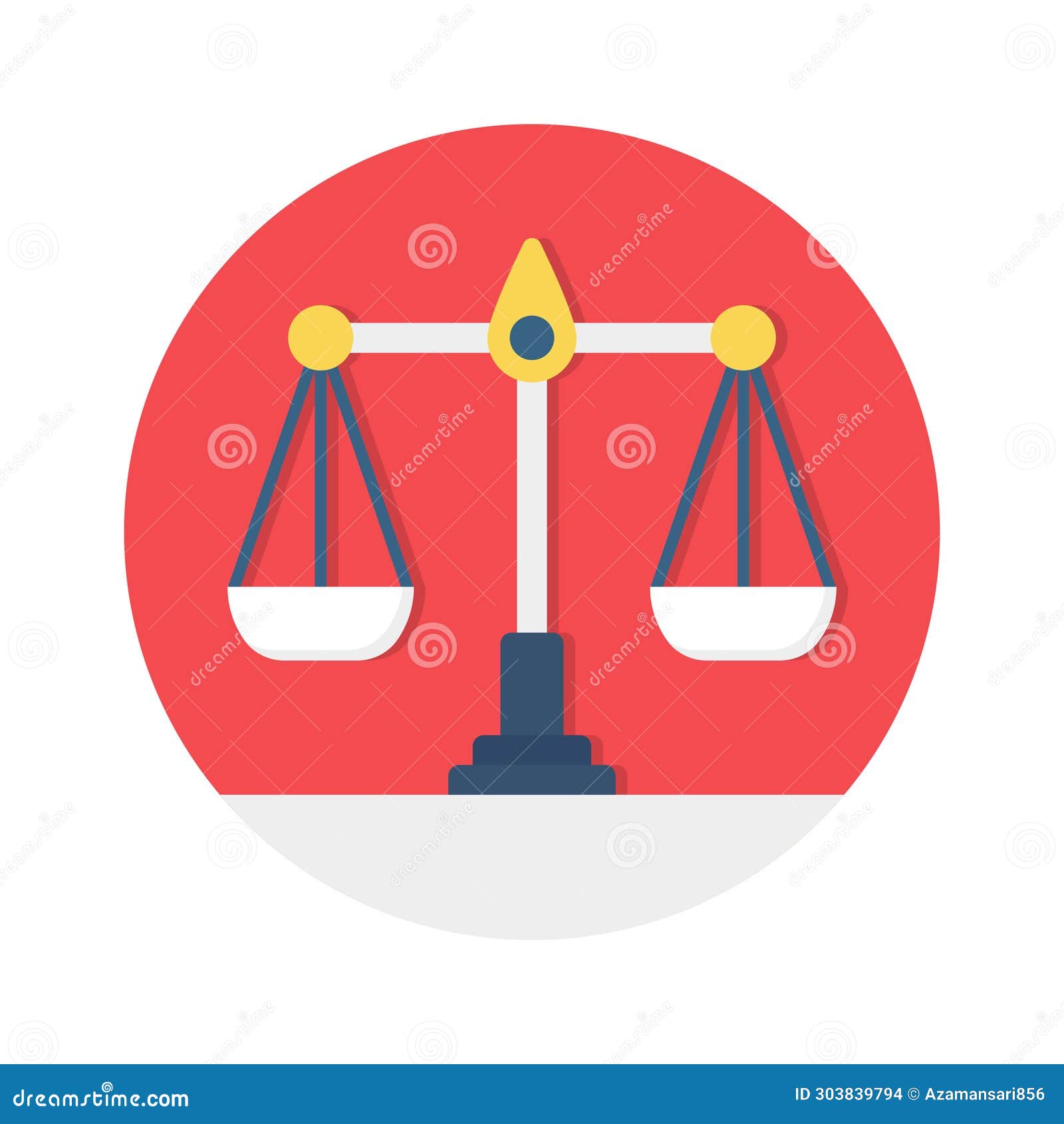 Have a Look at this Perfect Icon of Balance Scale in Flat Style Stock ...